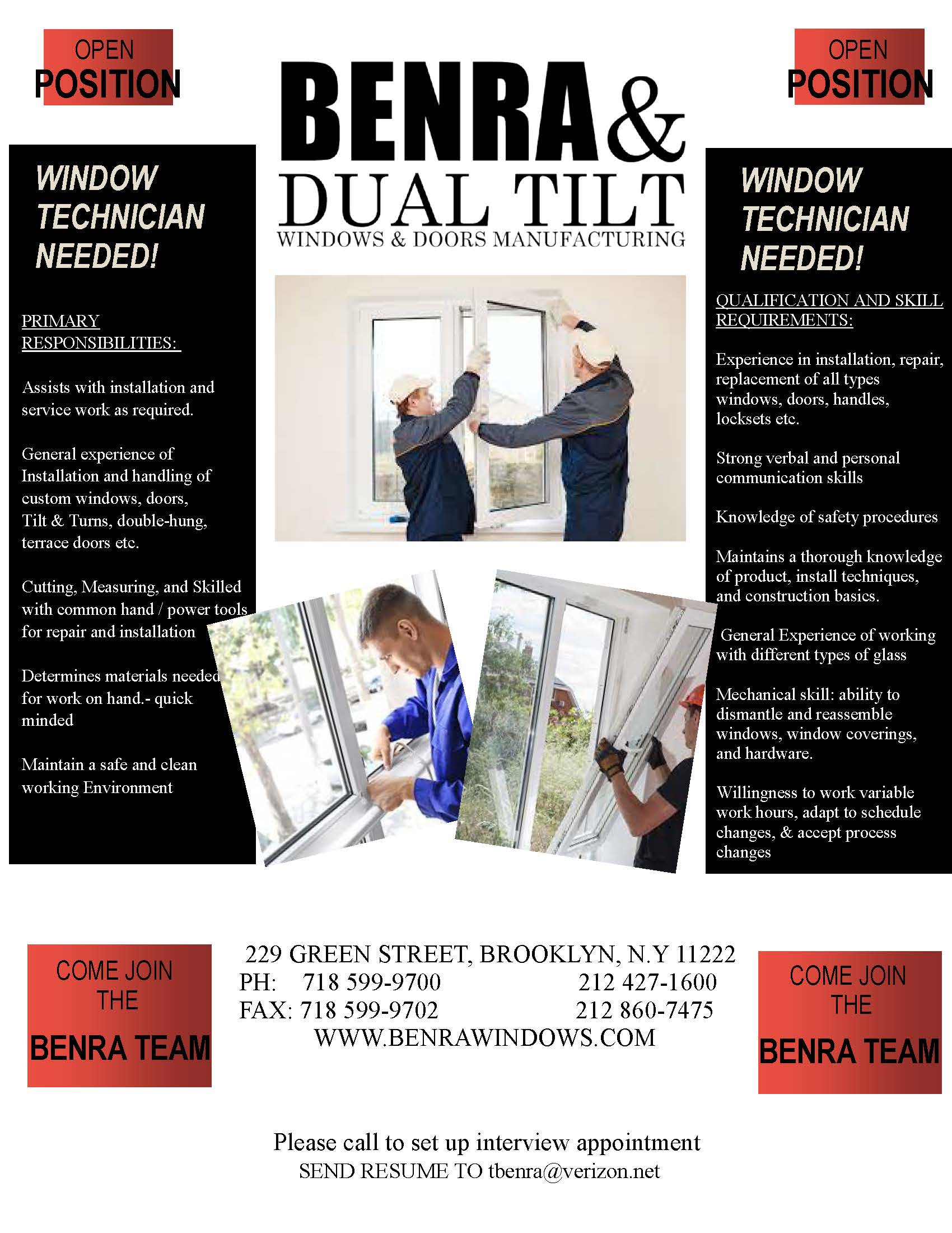 Welcome to Benra Windows! | Benra & Dual Tilt Windows & Doors
